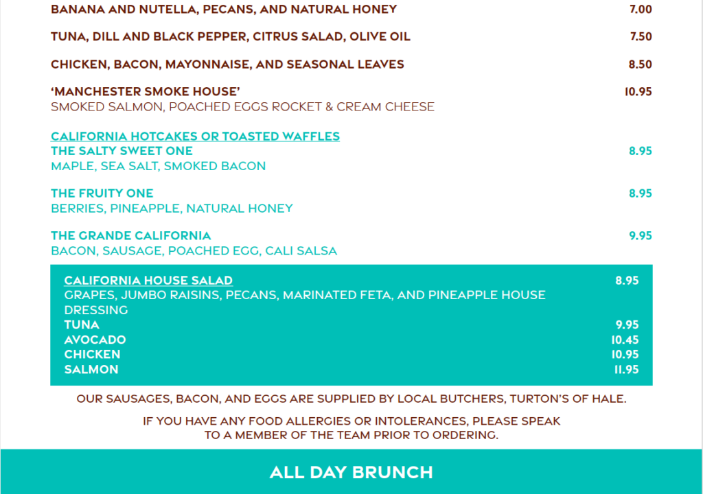 MENU – Coffee Roaster